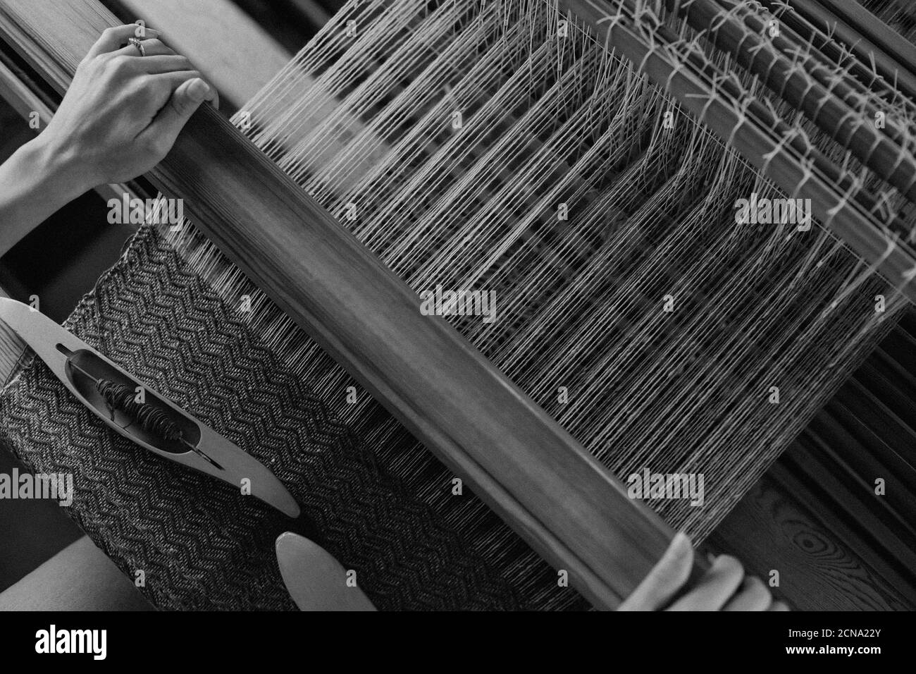 Loom Black and White Stock Photos & Images - Alamy