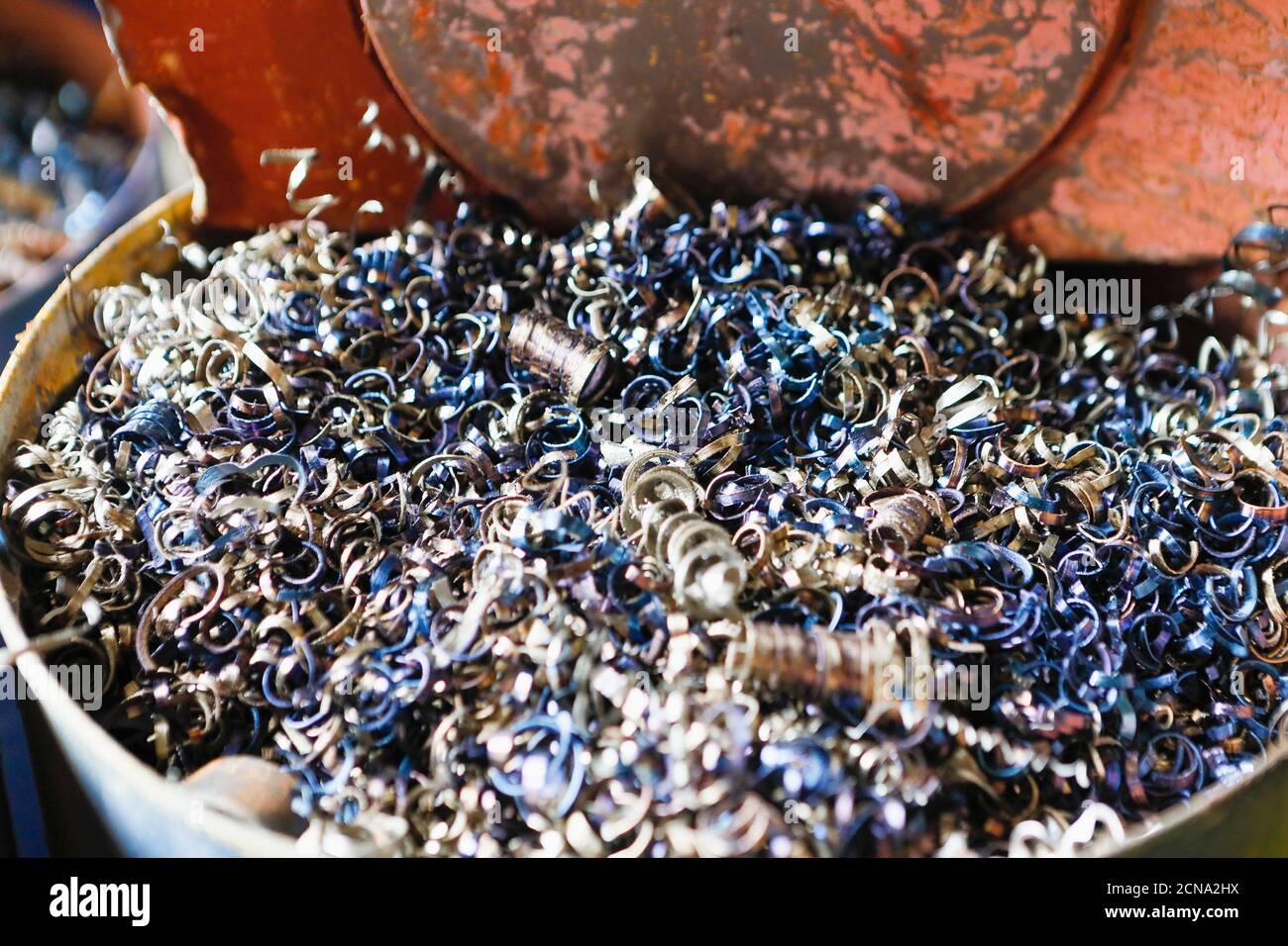 Recycled metal rings Stock Photo - Alamy