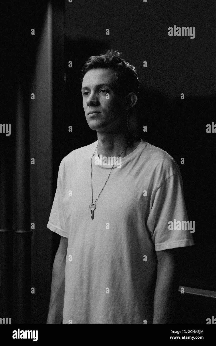 Introspective portrait man in hi-res stock photography and images - Alamy