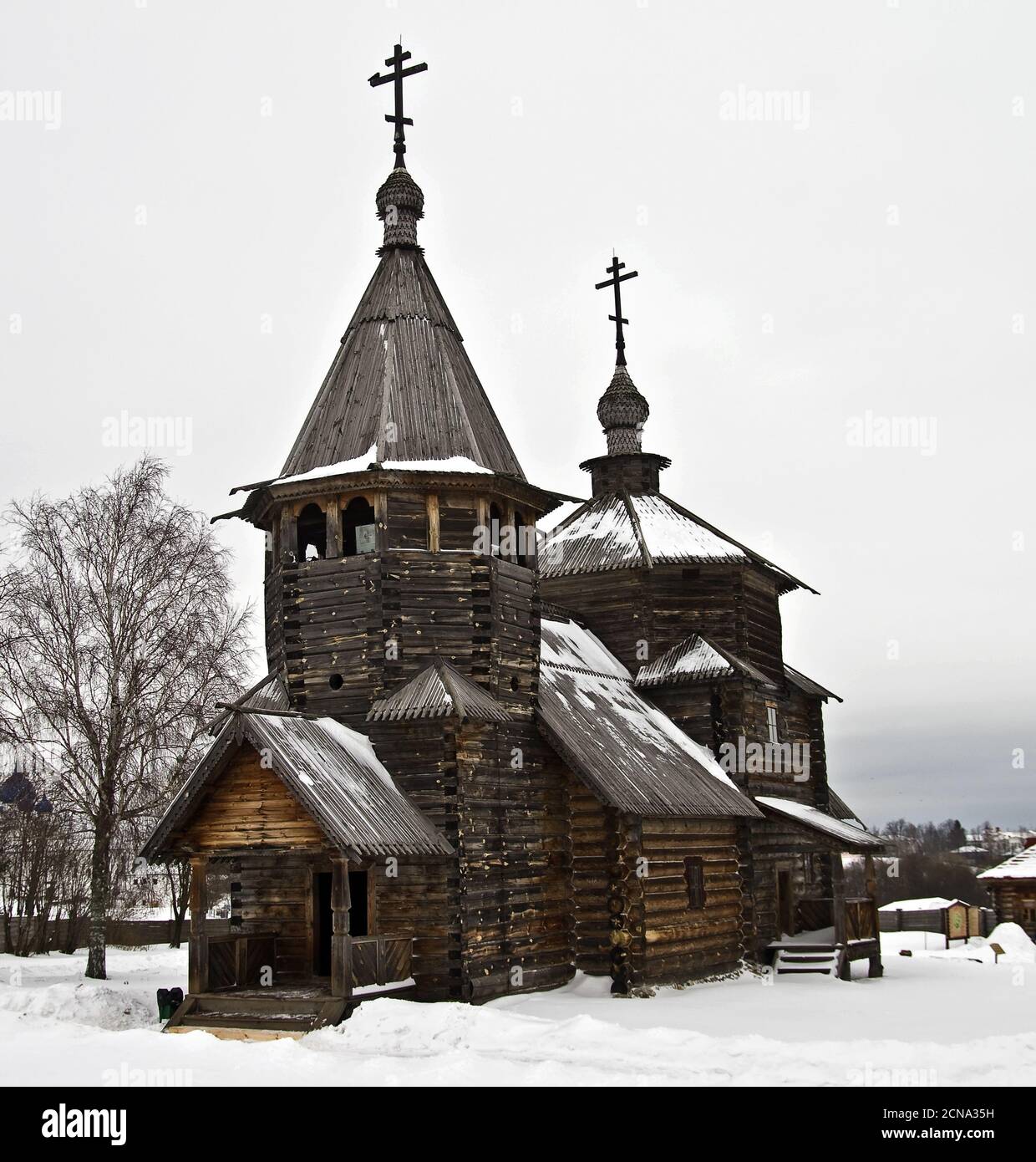 Old log church museum hi-res stock photography and images - Alamy