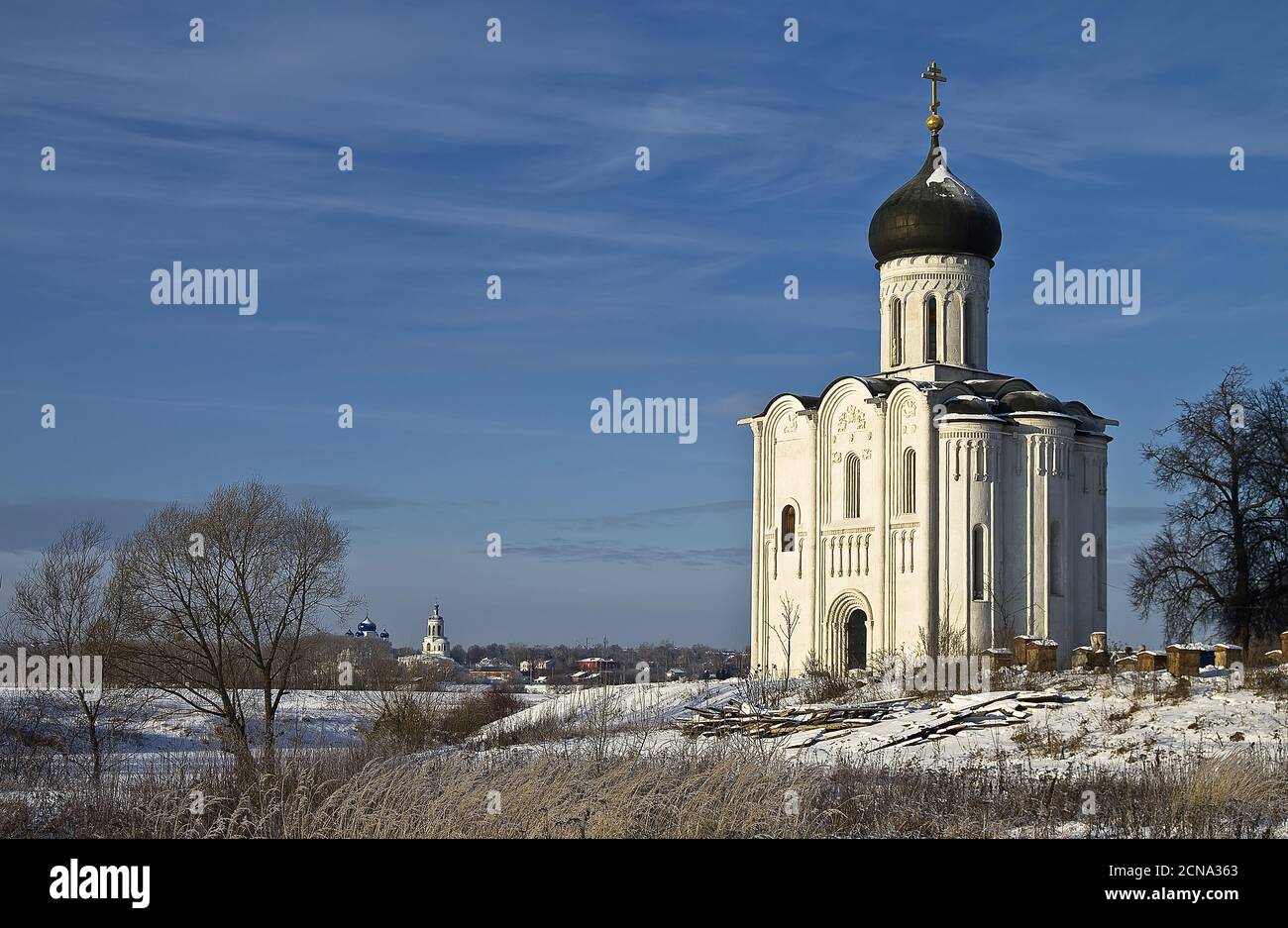 Church of the Intercession on the Nerl, Russia Stock Photo - Alamy