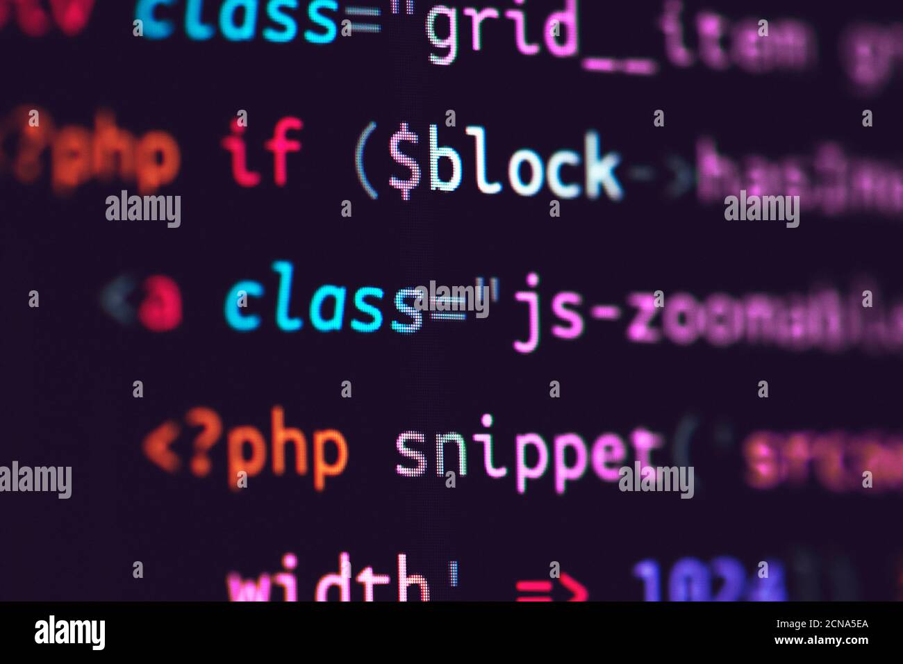 Code on screen hi-res stock photography and images - Alamy