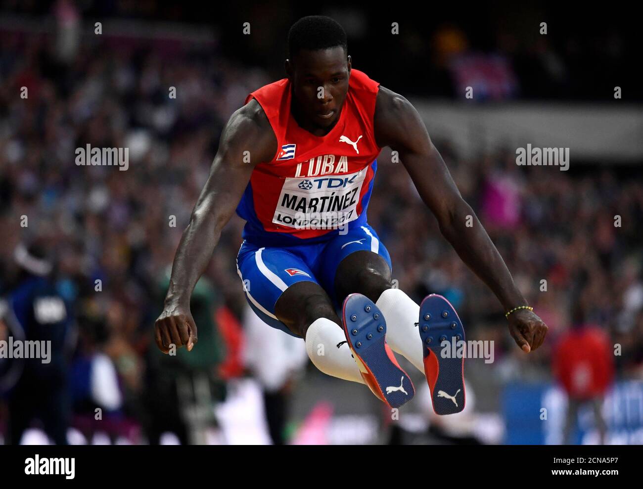 Lazaro martinez triple jump hi-res stock photography and images - Alamy