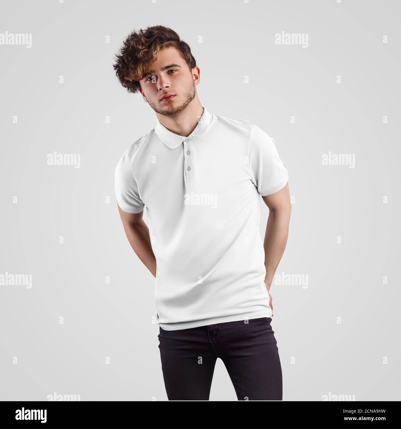 Man polo shirt hi-res stock photography and images - Alamy