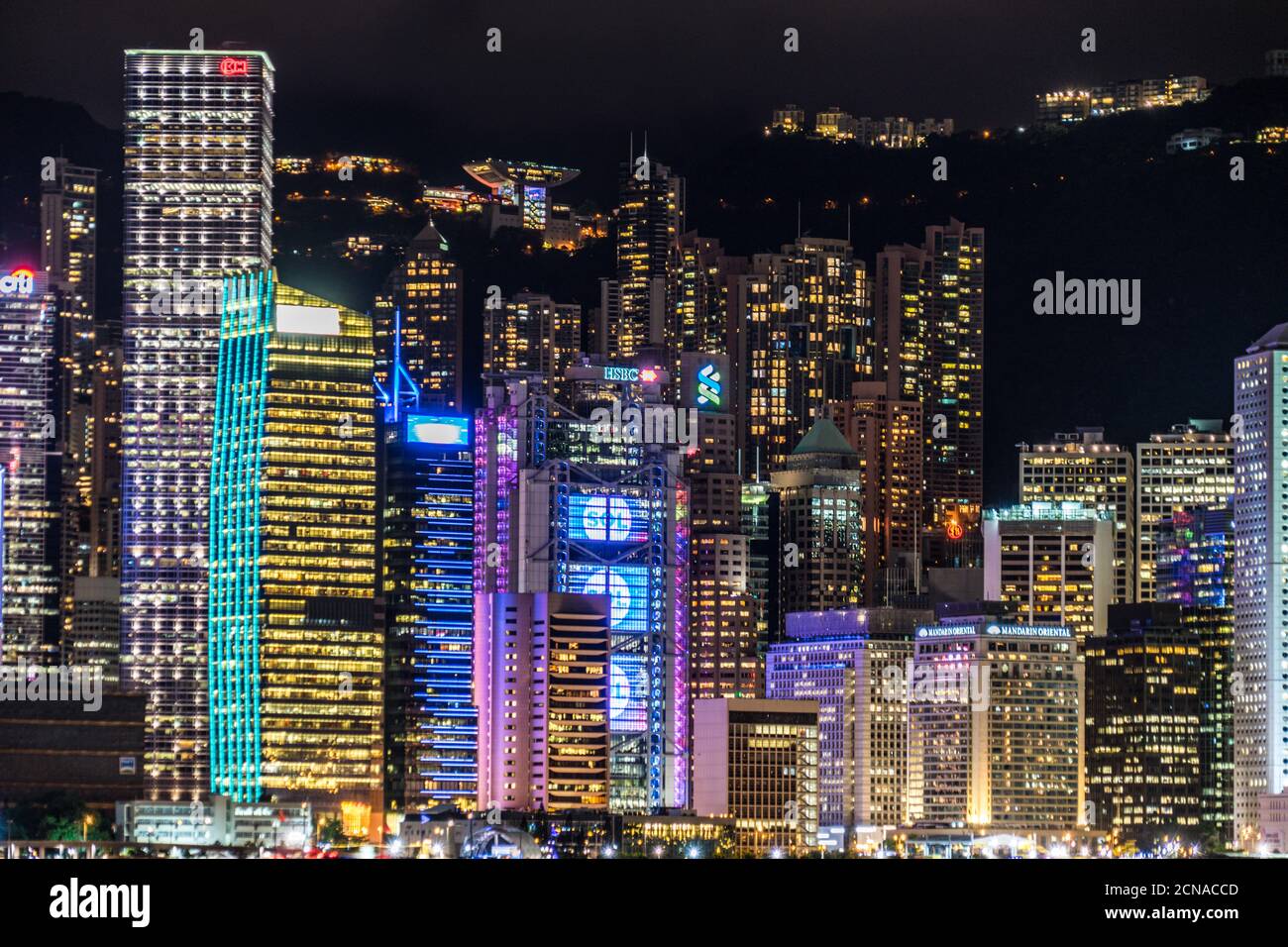 Victoria harbor hong kong night hi-res stock photography and images - Alamy