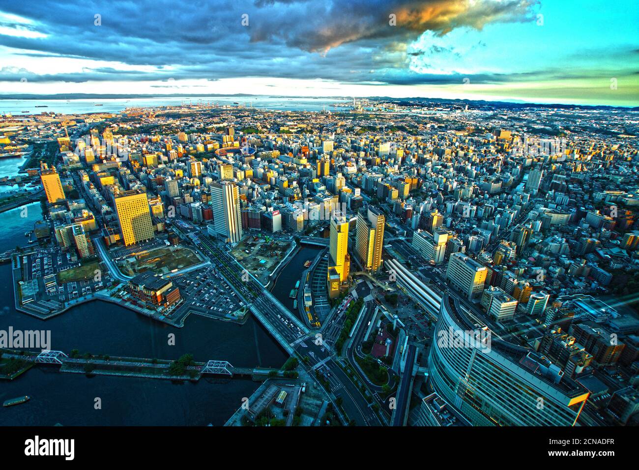 Yokohama night view Stock Photo - Alamy