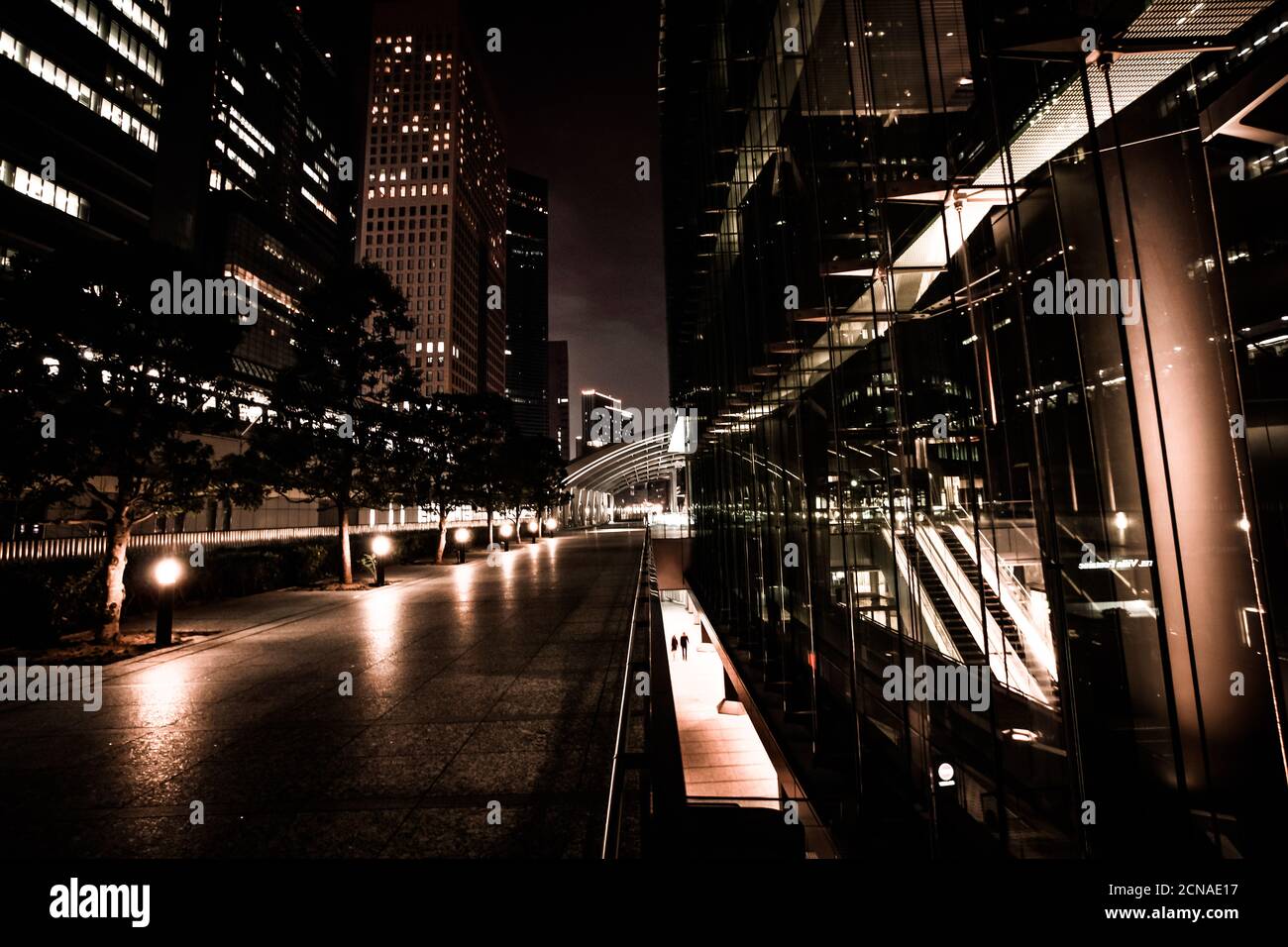Tokyo Shiodome of night view Stock Photo - Alamy