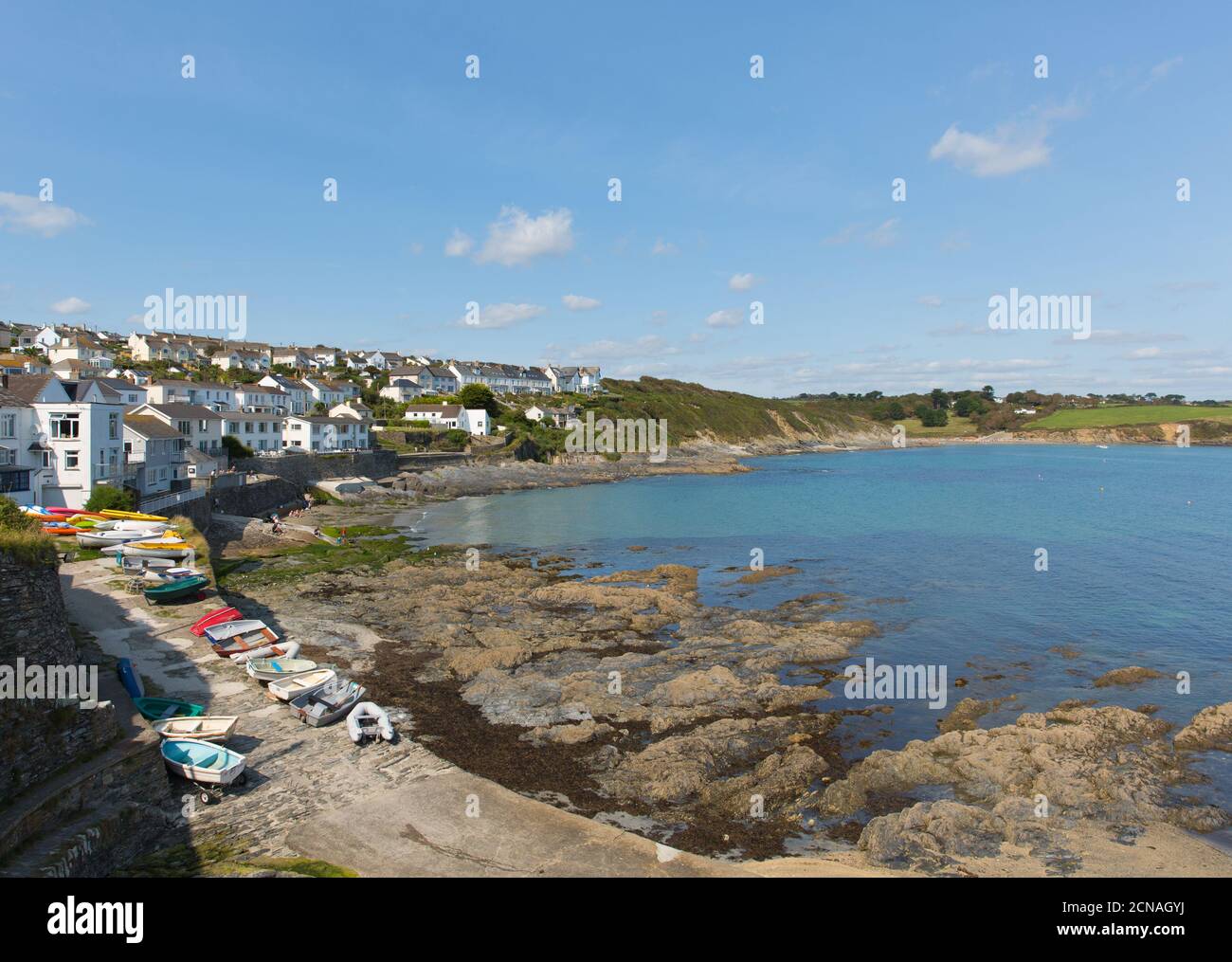 Portscatho Cornwall Roseland Peninsula pretty Cornish coast village ...