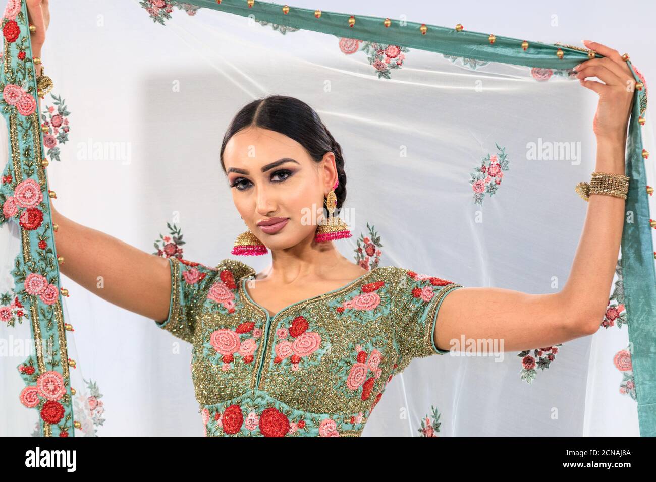 Saree model hi-res stock photography and images - Alamy