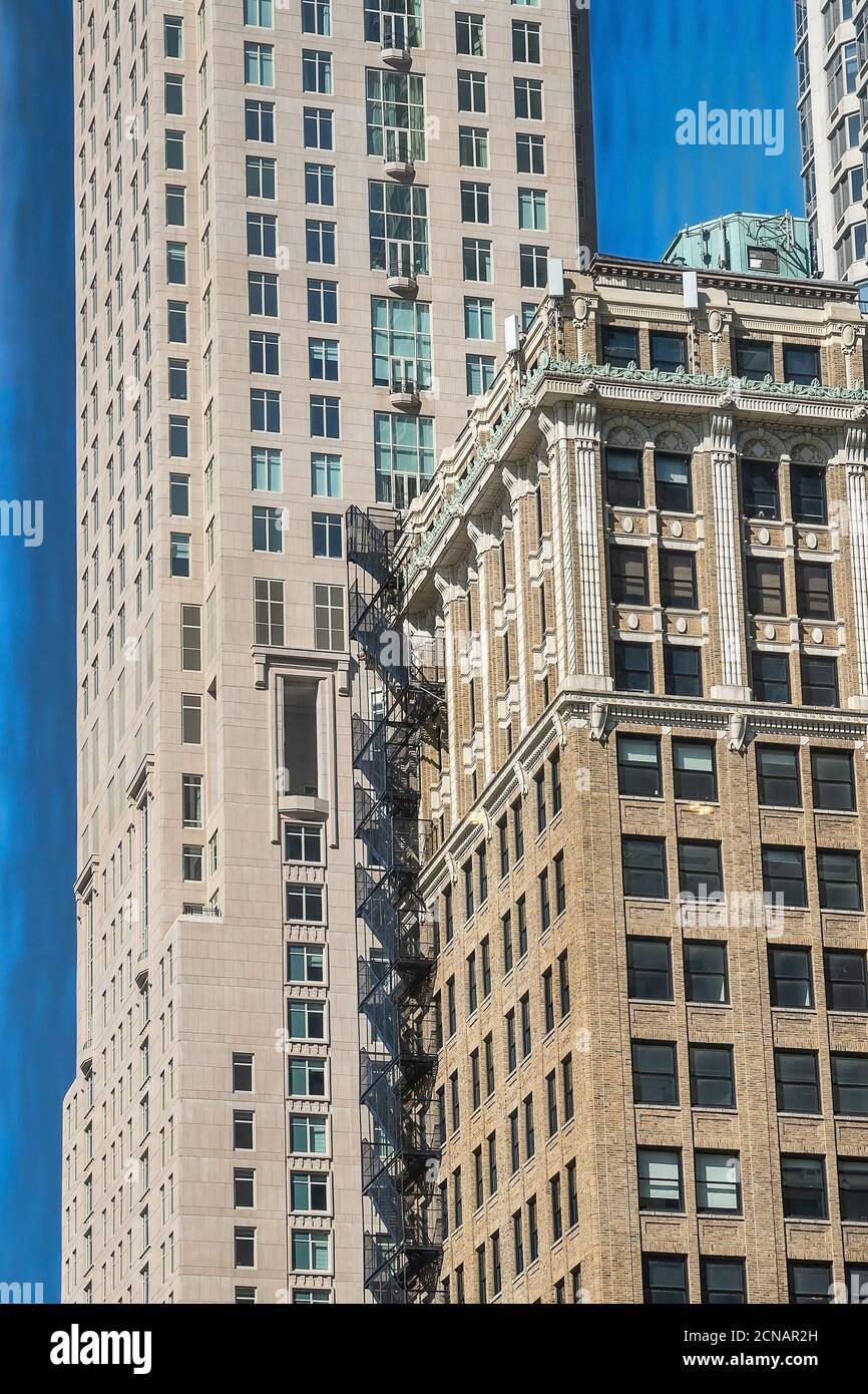 Vertical shot of the skyscrapers in Manhattan, New York Stock Photo - Alamy