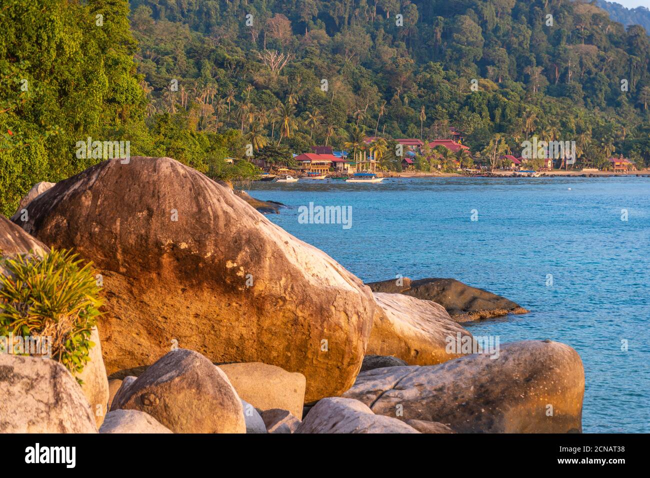 Hike on Tioman from ABC Beach to Monkey Beach through the rainforest ...