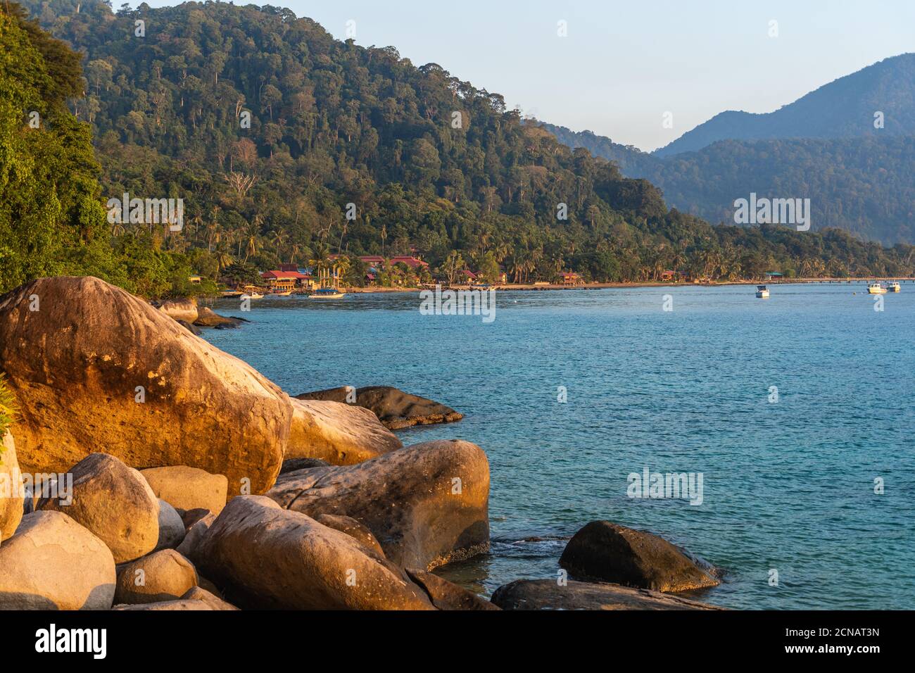 Hike on Tioman from ABC Beach to Monkey Beach through the rainforest ...