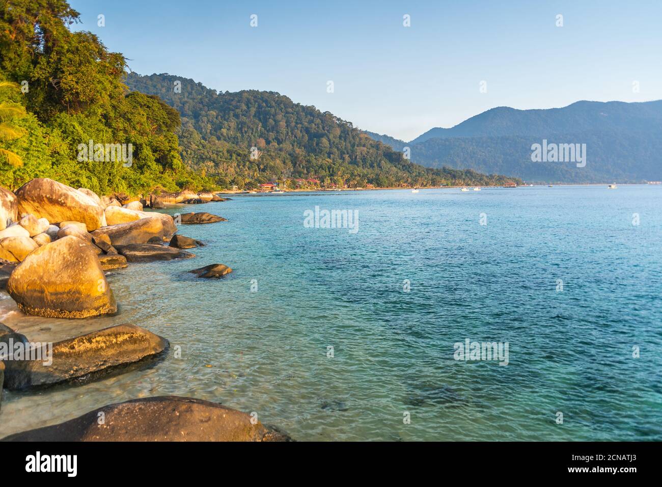Hike on Tioman from ABC Beach to Monkey Beach through the rainforest ...