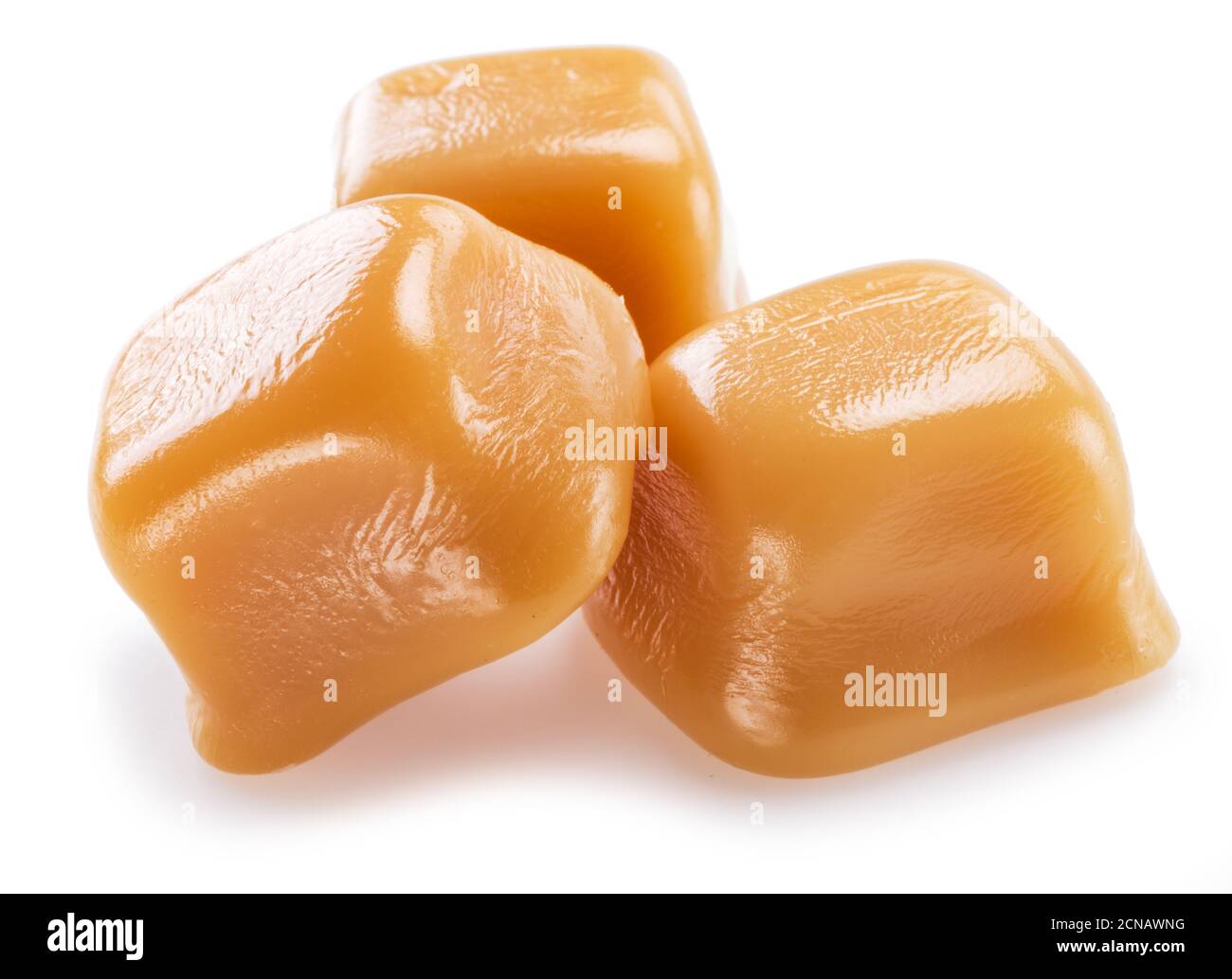 Toffee or candy caramel sweets isolated on white background Stock Photo ...