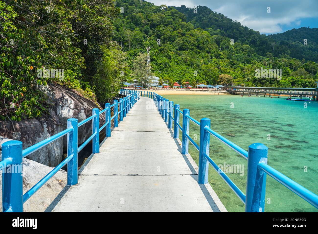 Hike on Tioman from ABC Beach to Monkey Beach through the rainforest ...