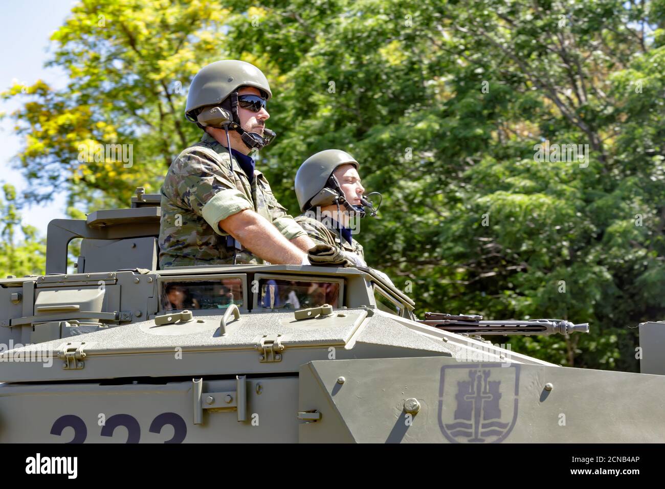 Seville, Spain - June 01, 2019: Mechanized Infantry Regiment of the ...
