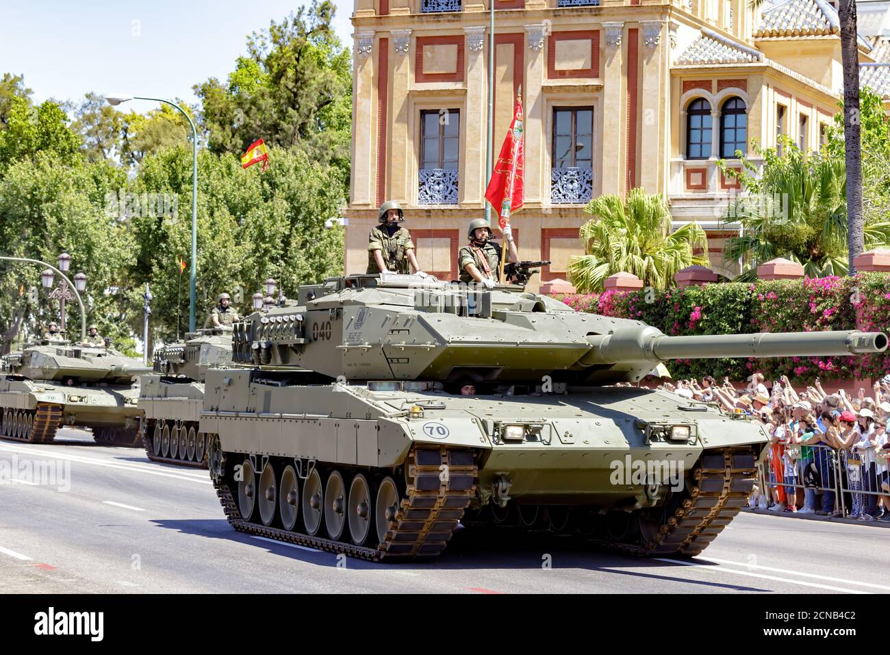 Seville, Spain - June 01, 2019: Mechanized Infantry Regiment of the ...