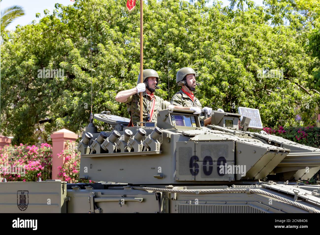 Seville, Spain - June 01, 2019: Mechanized Infantry Regiment of the ...