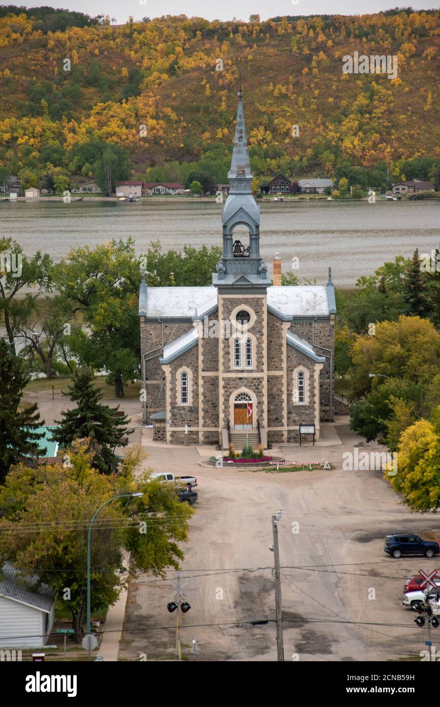 Sacred Heart Church in Lebret, Saskatchewan, Canada Stock Photo - Alamy