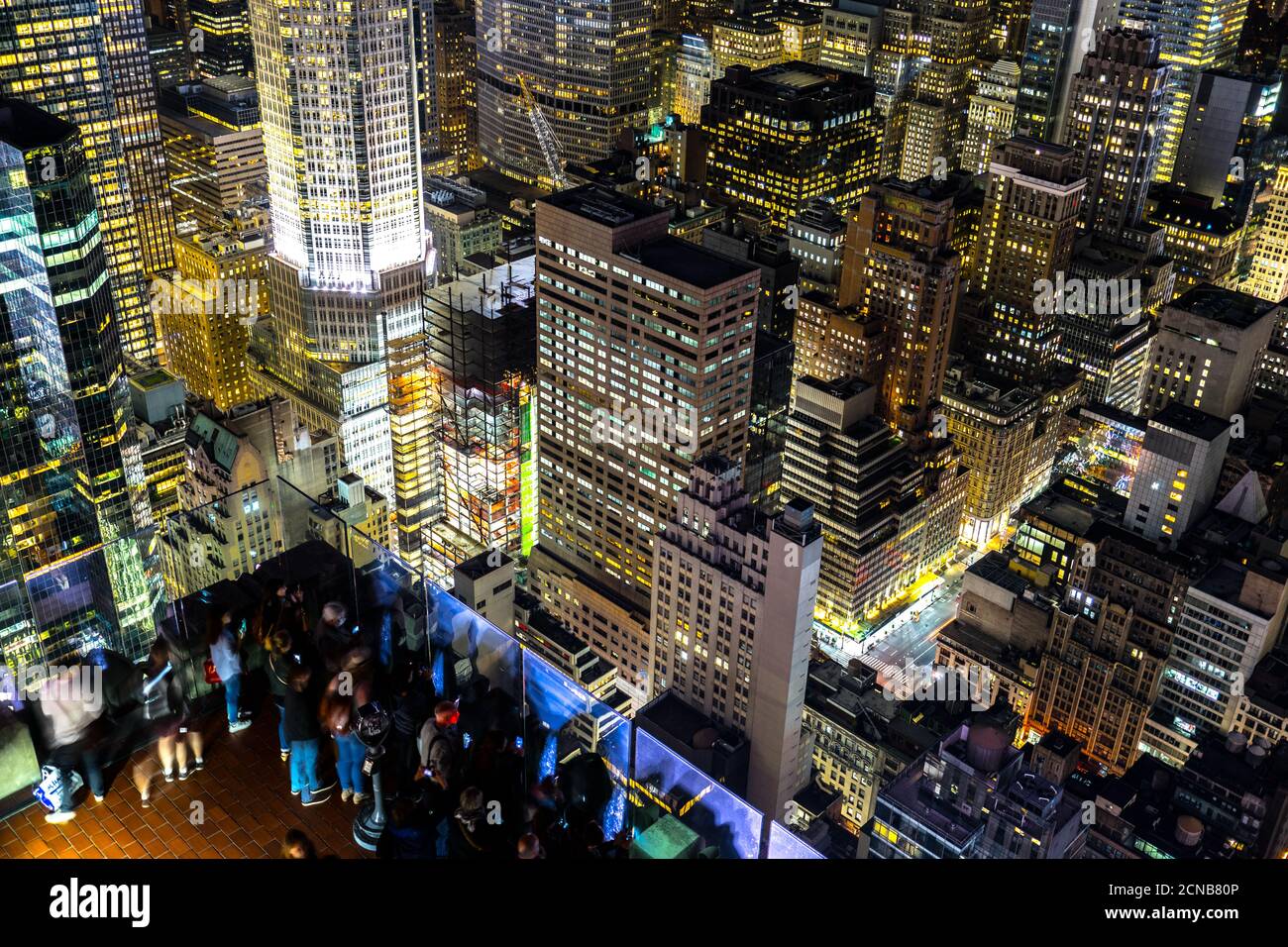 New York Manhattan night view Stock Photo - Alamy