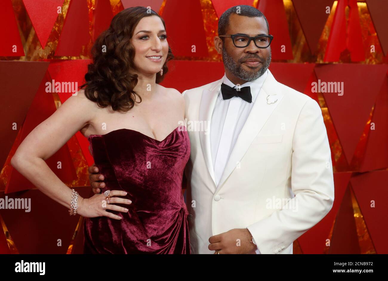 Chelsea peretti jordan peele hi-res stock photography and images - Alamy