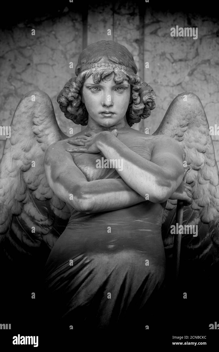 Gravestone in italy Black and White Stock Photos & Images - Alamy
