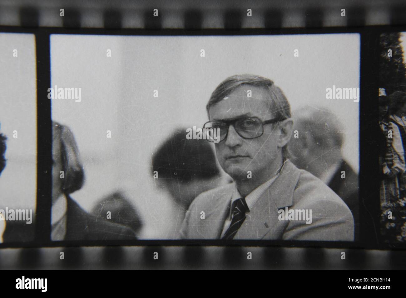 Fine 1970s vintage black and white photography of a mild mannered man ...