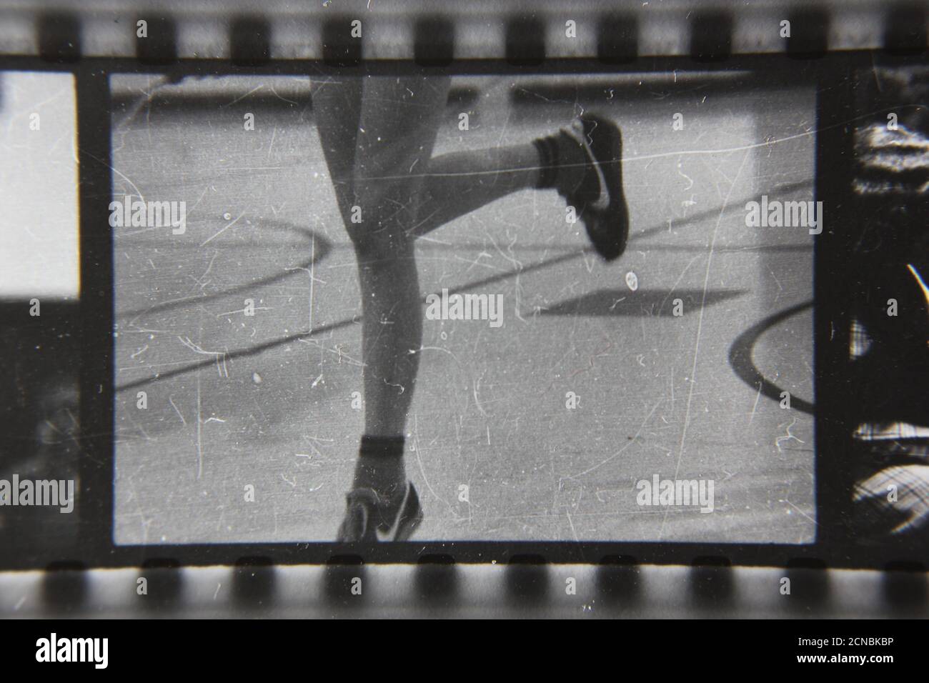 Fine 1970s vintage black and white photography of a runner running in ...