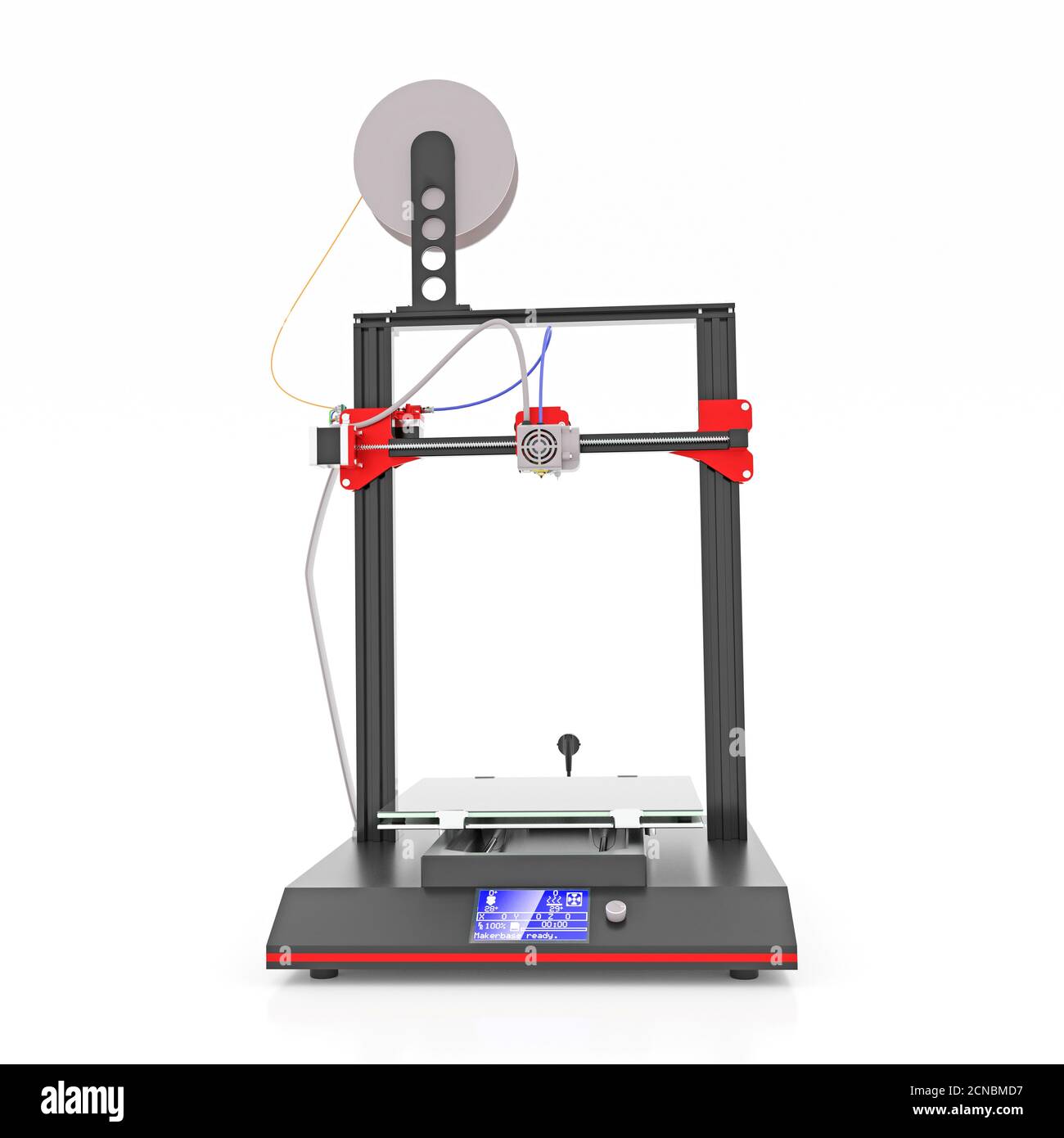 3d printer isolated on white background 3d illustration Stock Photo - Alamy