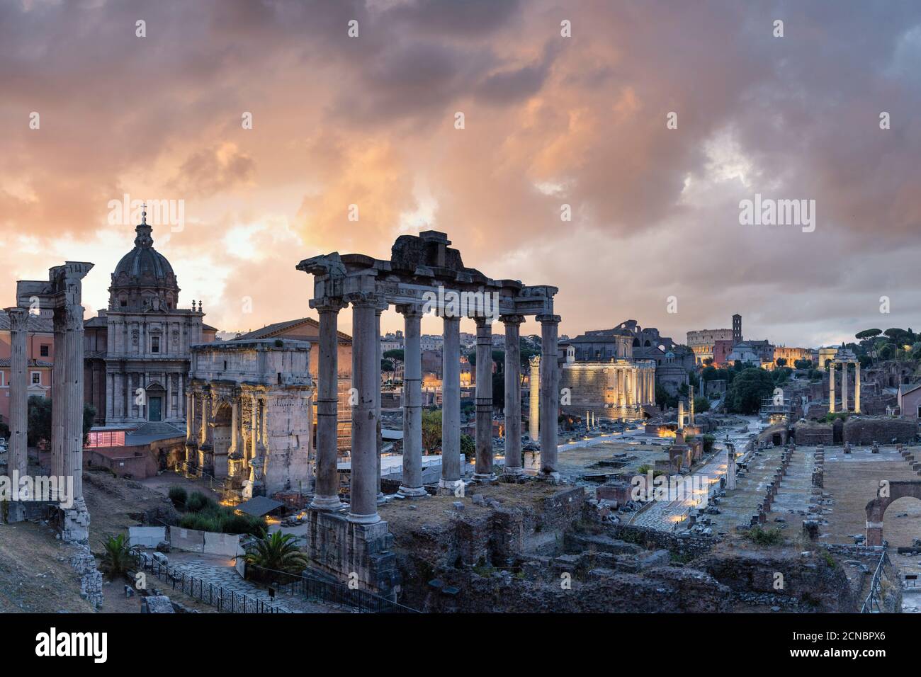 Roman temple sunrise hi-res stock photography and images - Alamy