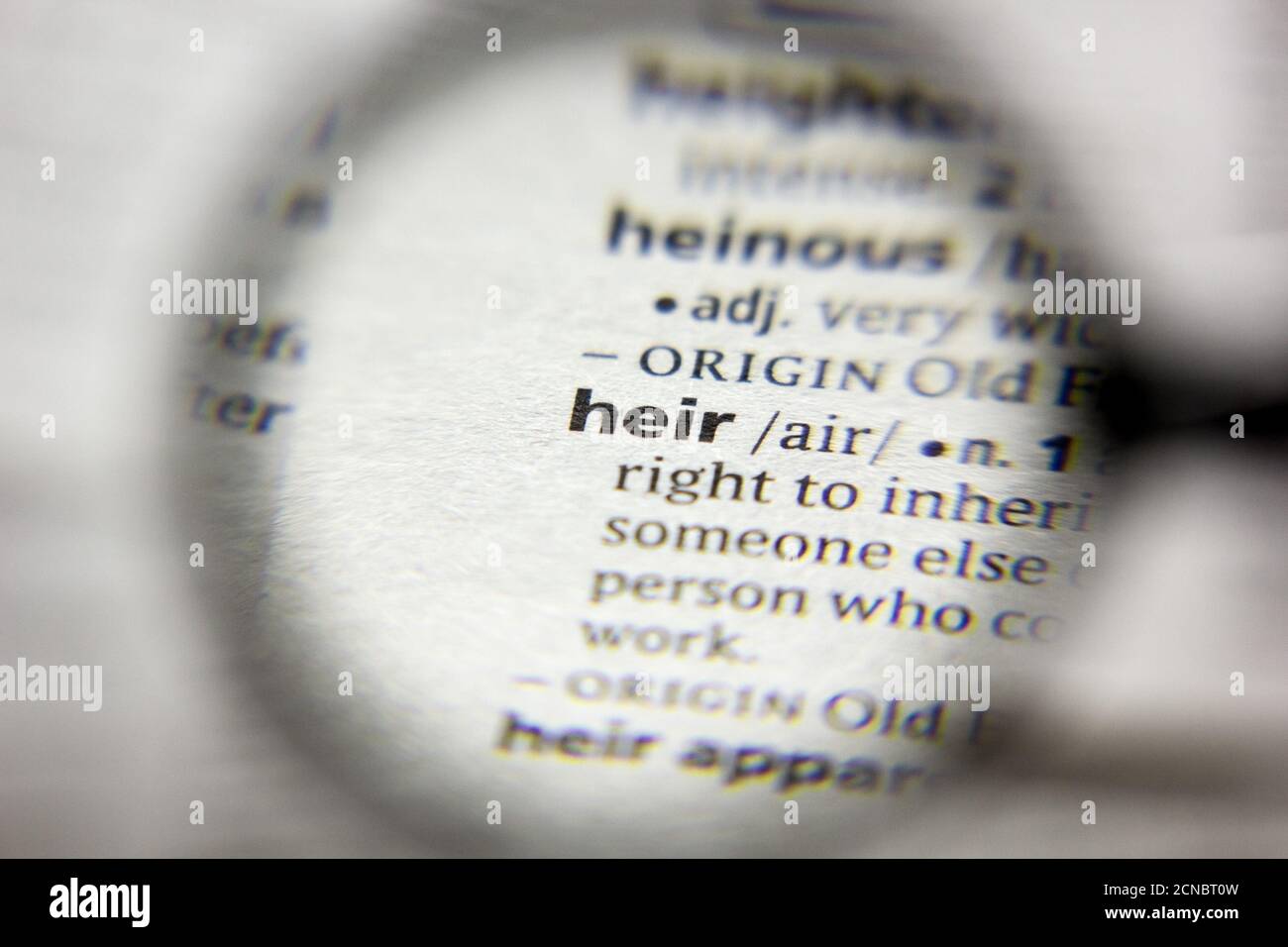 Heir word hi-res stock photography and images - Alamy