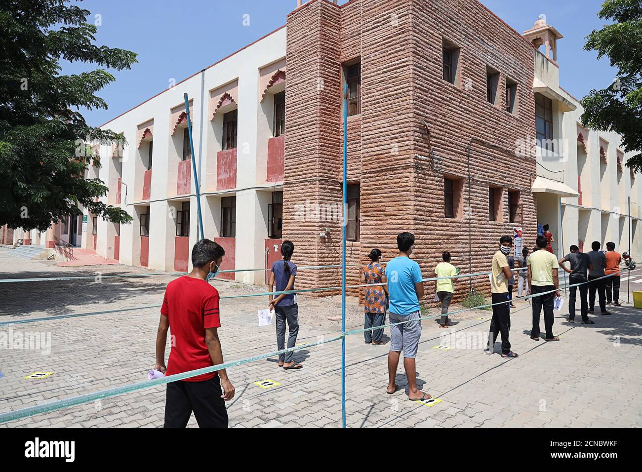 Jodhpur, Rajasthan, India, September 13,2020: Students standing in ...
