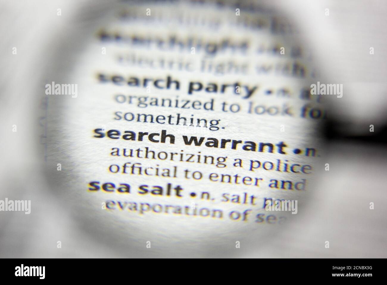 Search warrant paper hi-res stock photography and images - Alamy