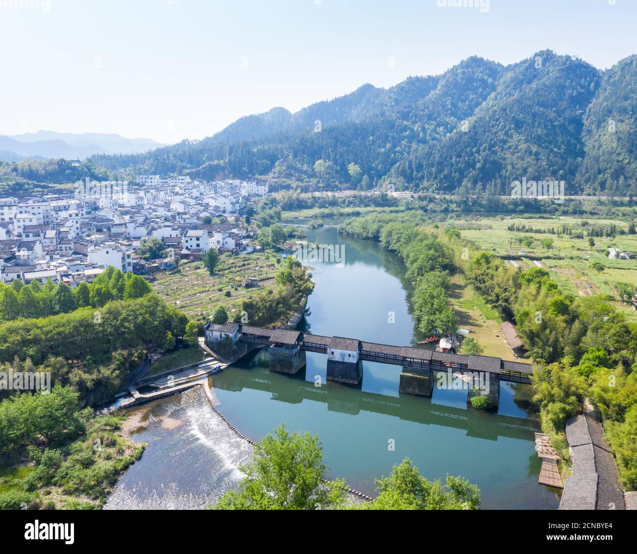 wuyuan rainbow bridge Stock Photo - Alamy