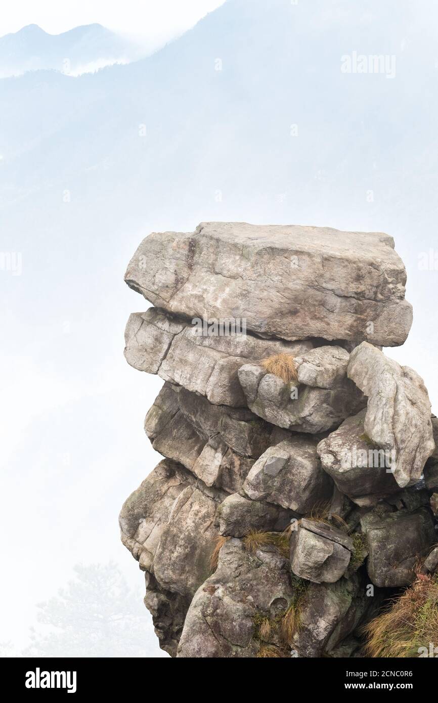 rocky cliff isolated Stock Photo - Alamy