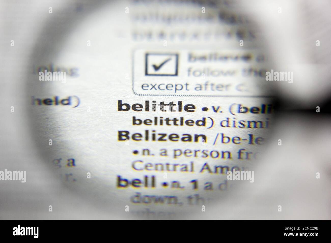 Belittle hi-res stock photography and images - Alamy