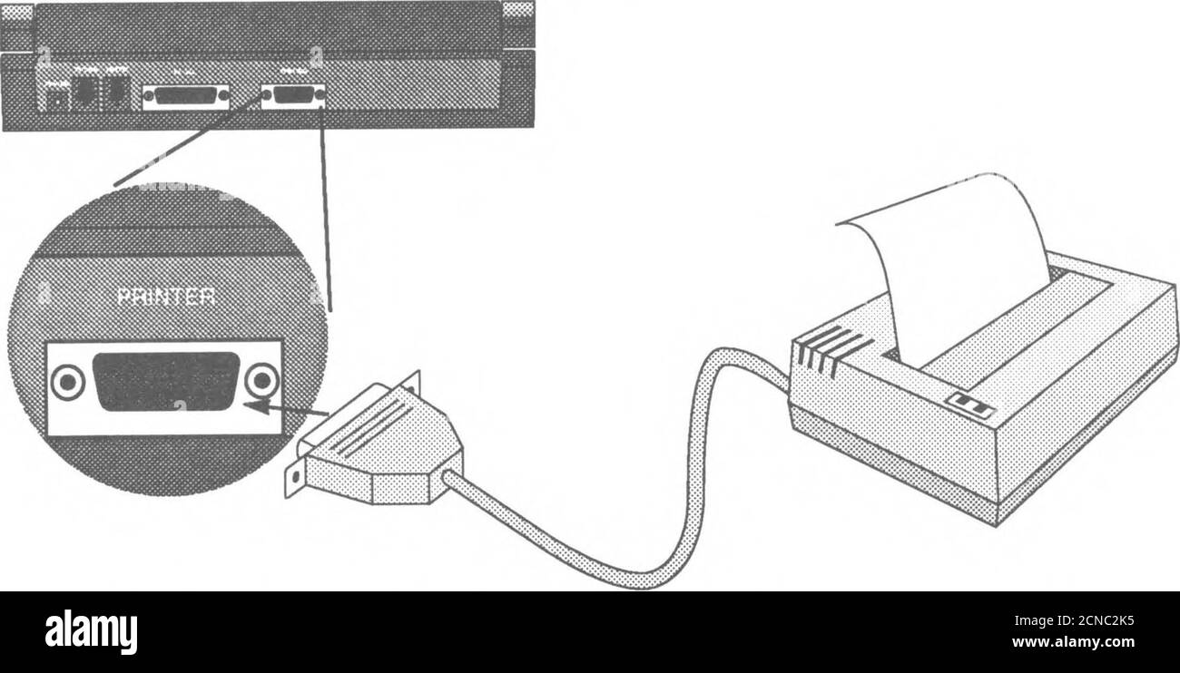 Parallel printer cable hi-res stock photography and images - Alamy