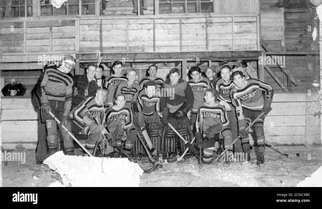 Black Devils hockey team, Cadomin Stock Photo - Alamy