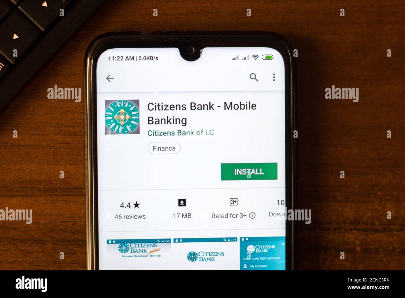Ivanovsk, Russia - June 26, 2019: Citizens Bank - Mobile Banking app on ...