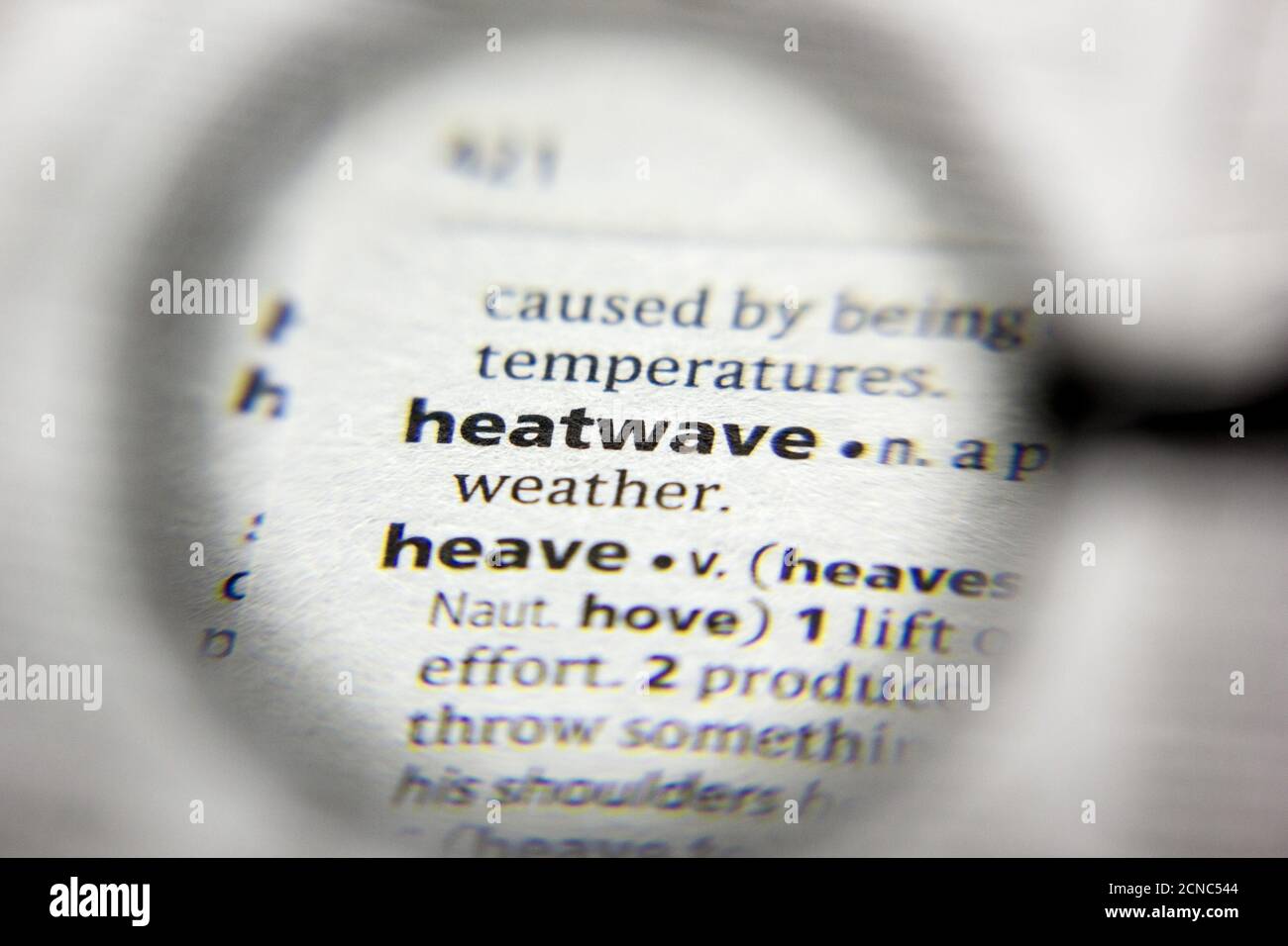 The word or phrase Heatwave in a dictionary Stock Photo - Alamy