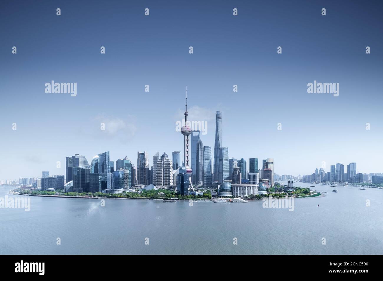 shanghai skyline in daytime Stock Photo - Alamy