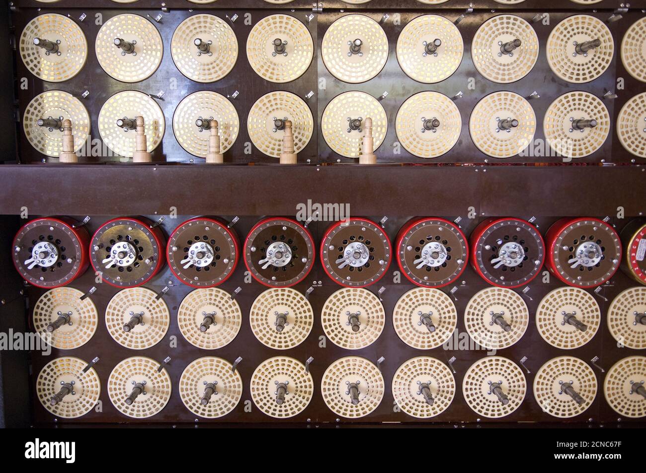 Early computers at the wartime decoding centre at Bletchley Park ...