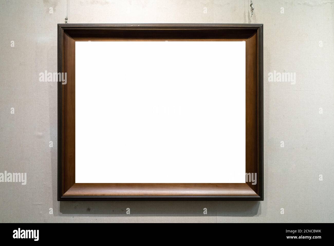 wooden picture frame isolated Stock Photo - Alamy