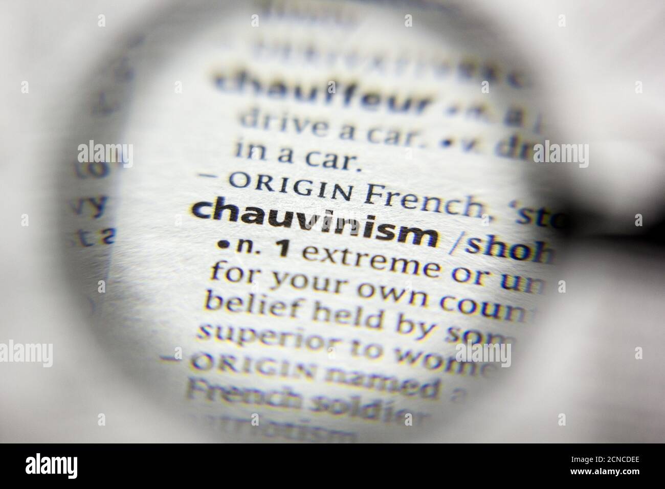 Chauvinism hi-res stock photography and images - Alamy