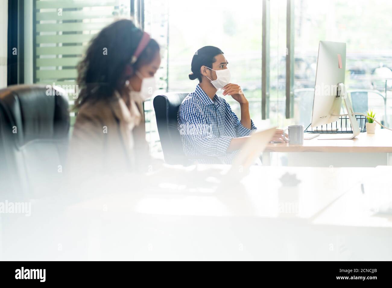 New normal office hi-res stock photography and images - Alamy