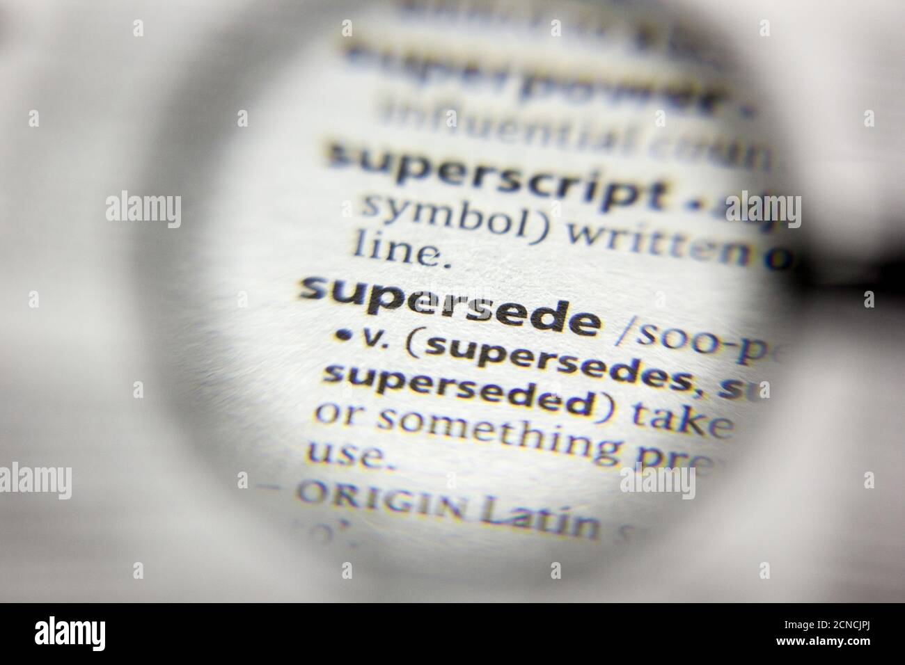 Supersede hi-res stock photography and images - Alamy