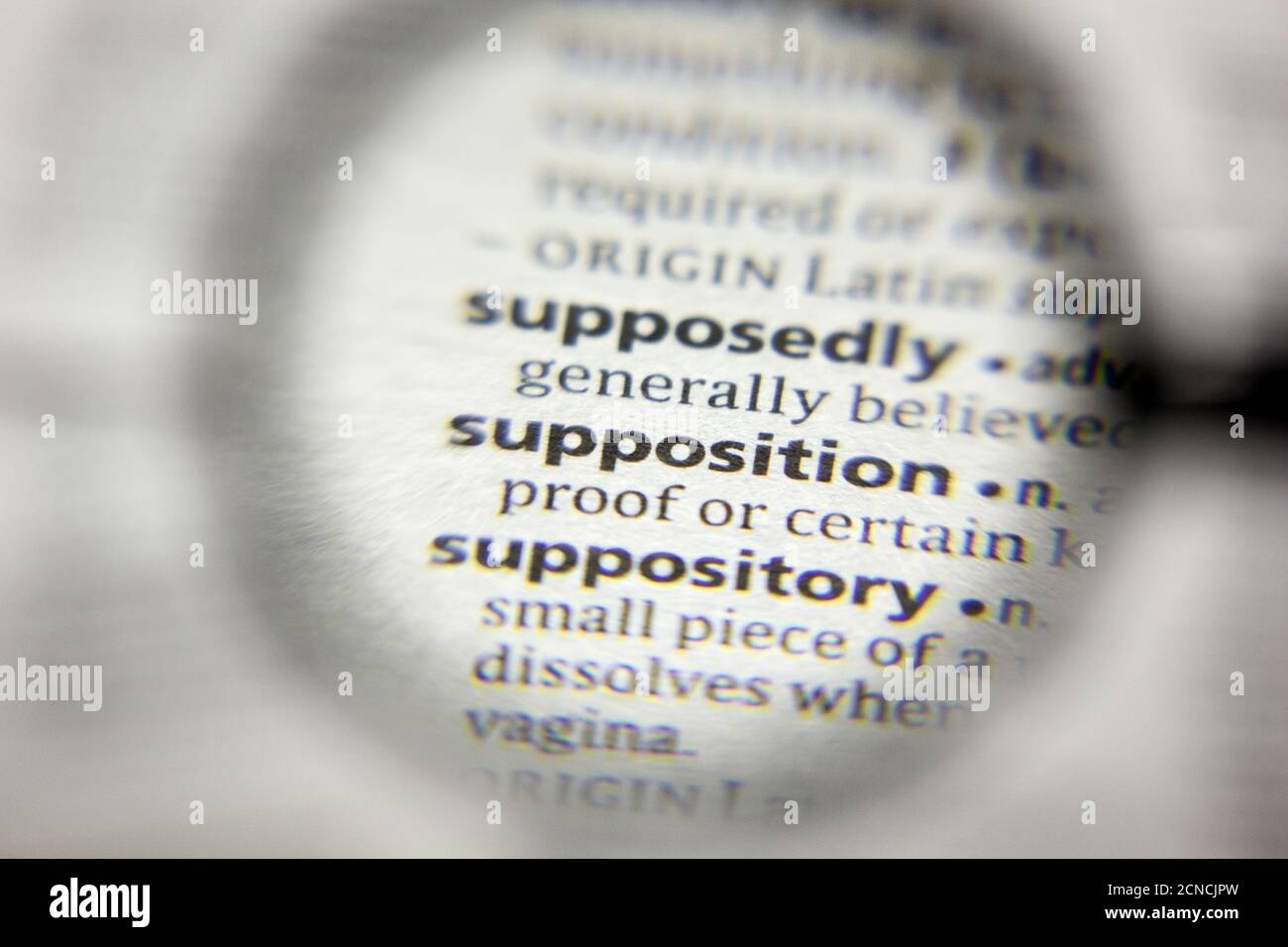 Supposition hi-res stock photography and images - Alamy