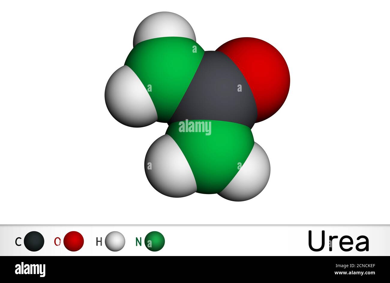 Urea, carbamide molecule. It is a nitrogenous compound containing a ...