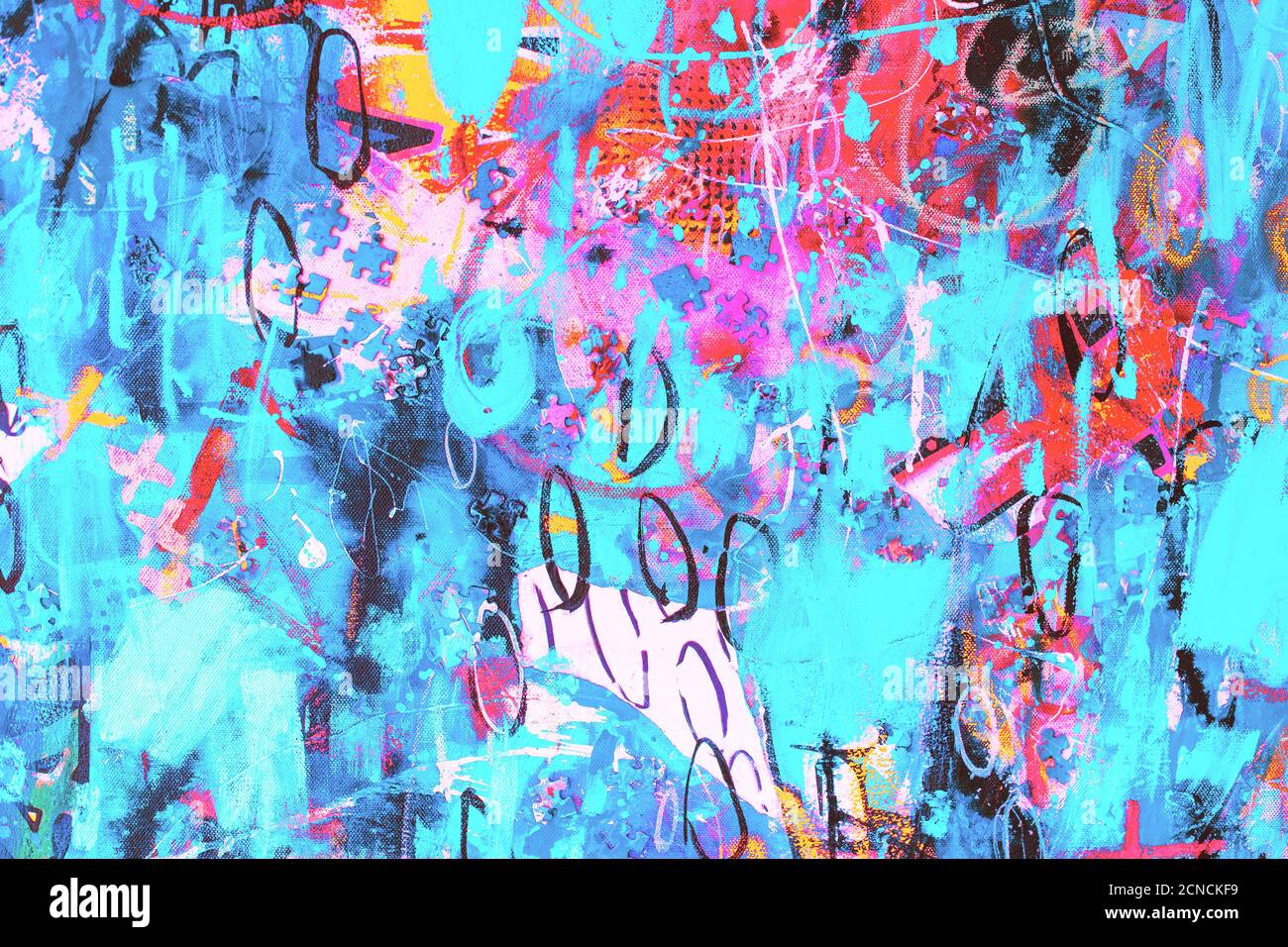 Hand drawn modern Multi Colored mixed media art canvas Stock Photo - Alamy