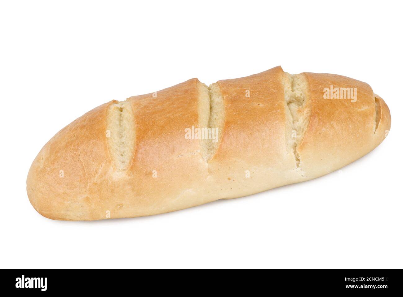 Baking loaf on a white background Stock Photo - Alamy
